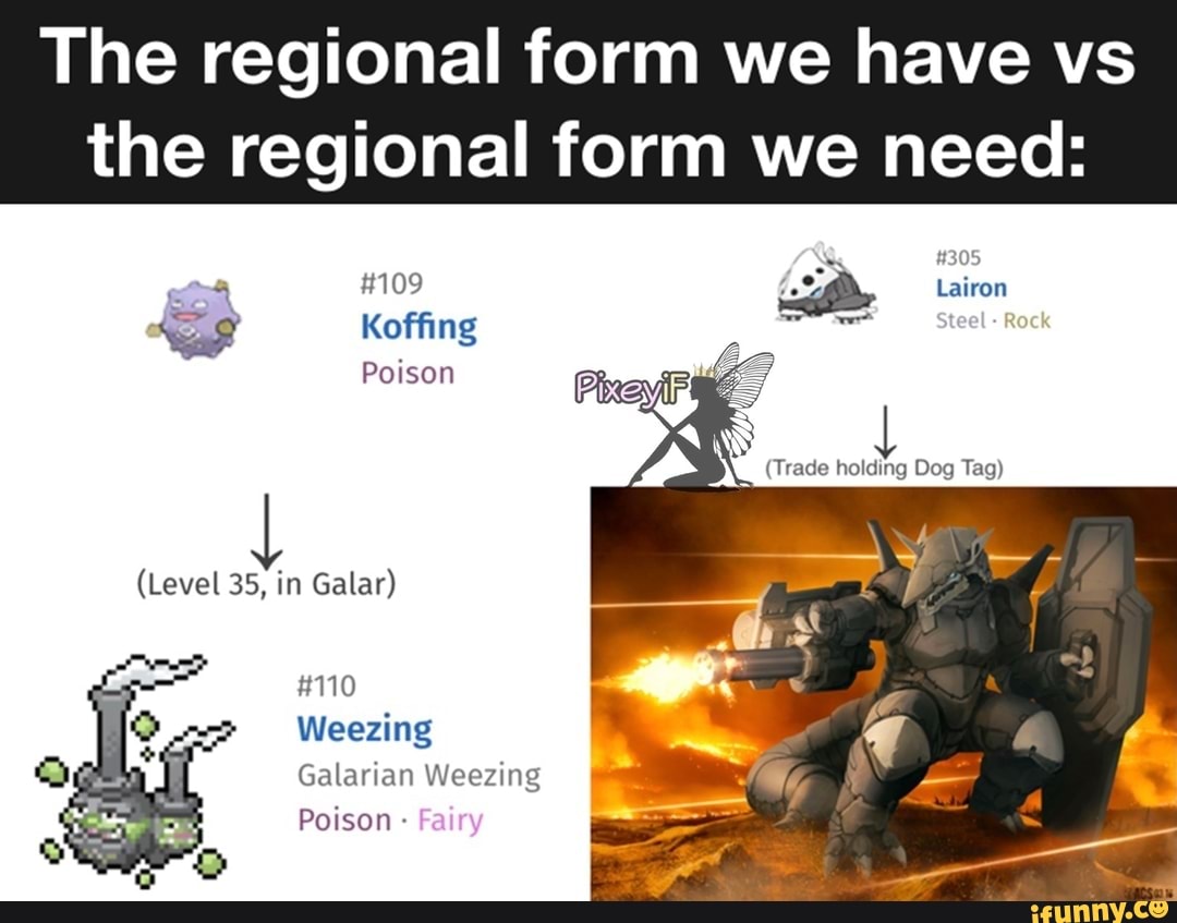 The regional form we have vs the regional form we need: #305 Deg Tag ...