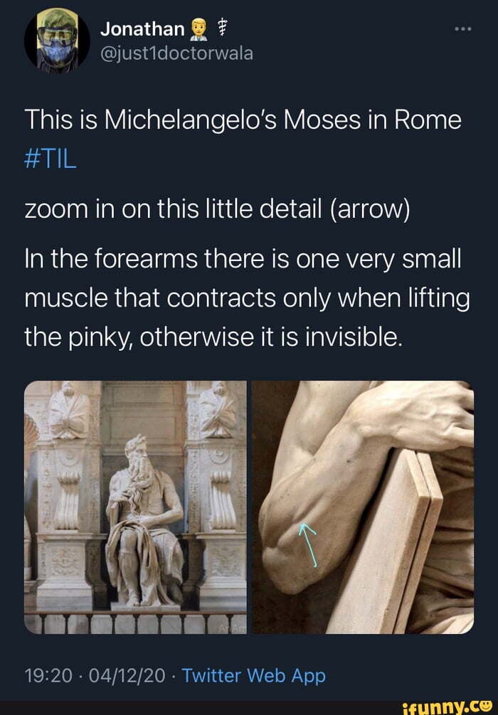 Jonathan @just1doctorwala This is Michelangelo's Moses in Rome #TIL ...