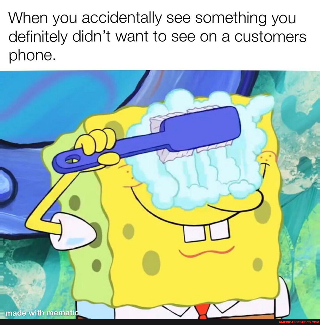 When you accidentally see something you definitely didn't want to see ...