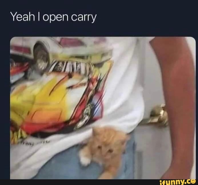 Yeah I open carry - iFunny