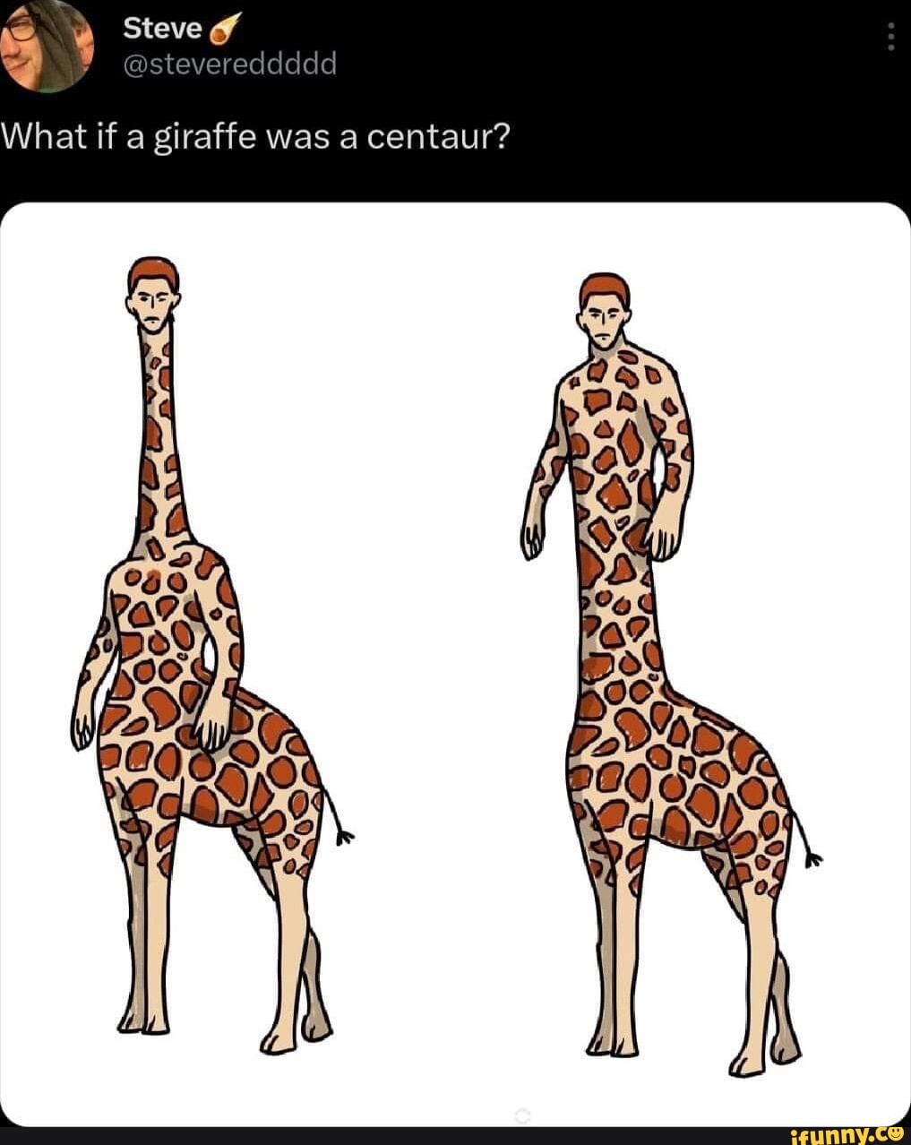What if a giraffe was a centaur? - iFunny