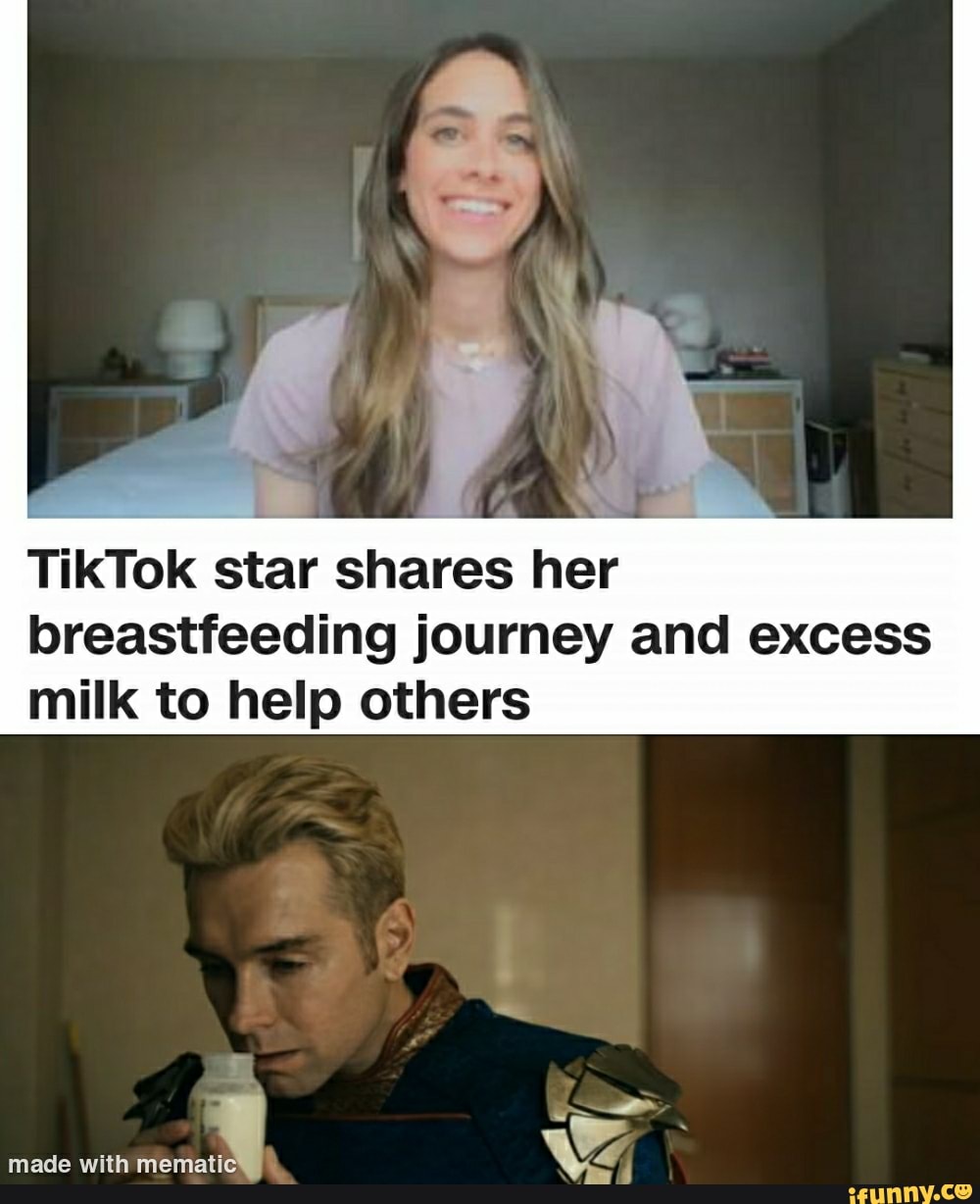 TikTok star shares her breastfeeding journey and excess milk to help ...