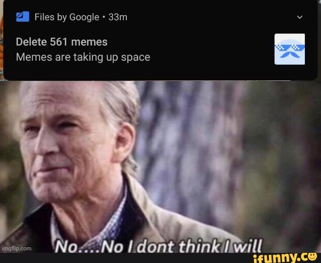 Files by Google Delete 561 memes Memes are taking up space - iFunny