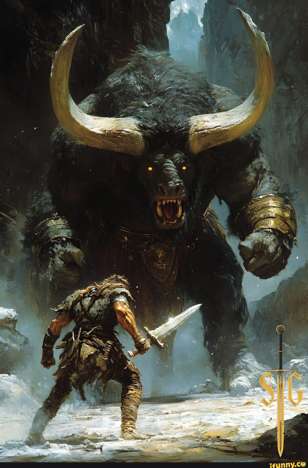 Minotaur memes. Best Collection of funny Minotaur pictures on iFunny