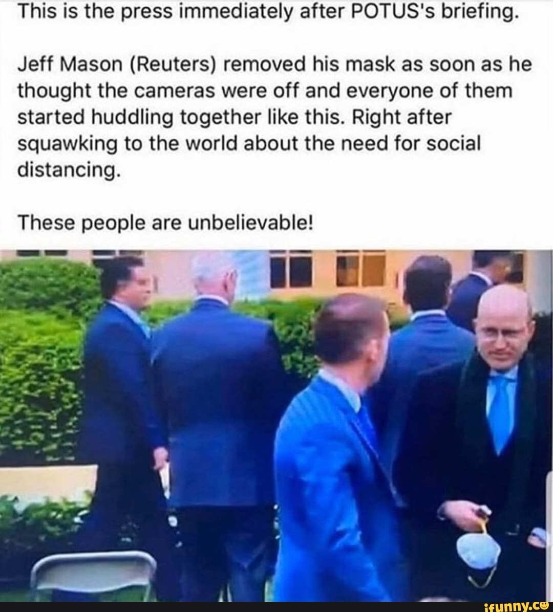 This is the press immediately after POTUS's briefing. Jeff Mason ...