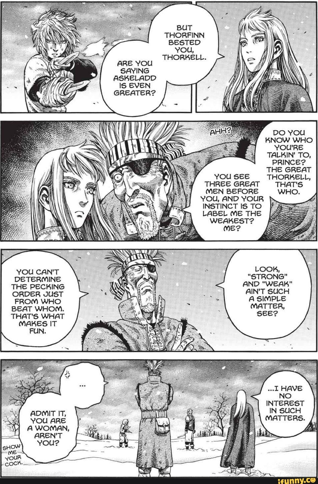 YOU CAN'T DETERMINE THE PECKING ORDER JUST FROM WHO BEAT WHOM. THAT'S ...