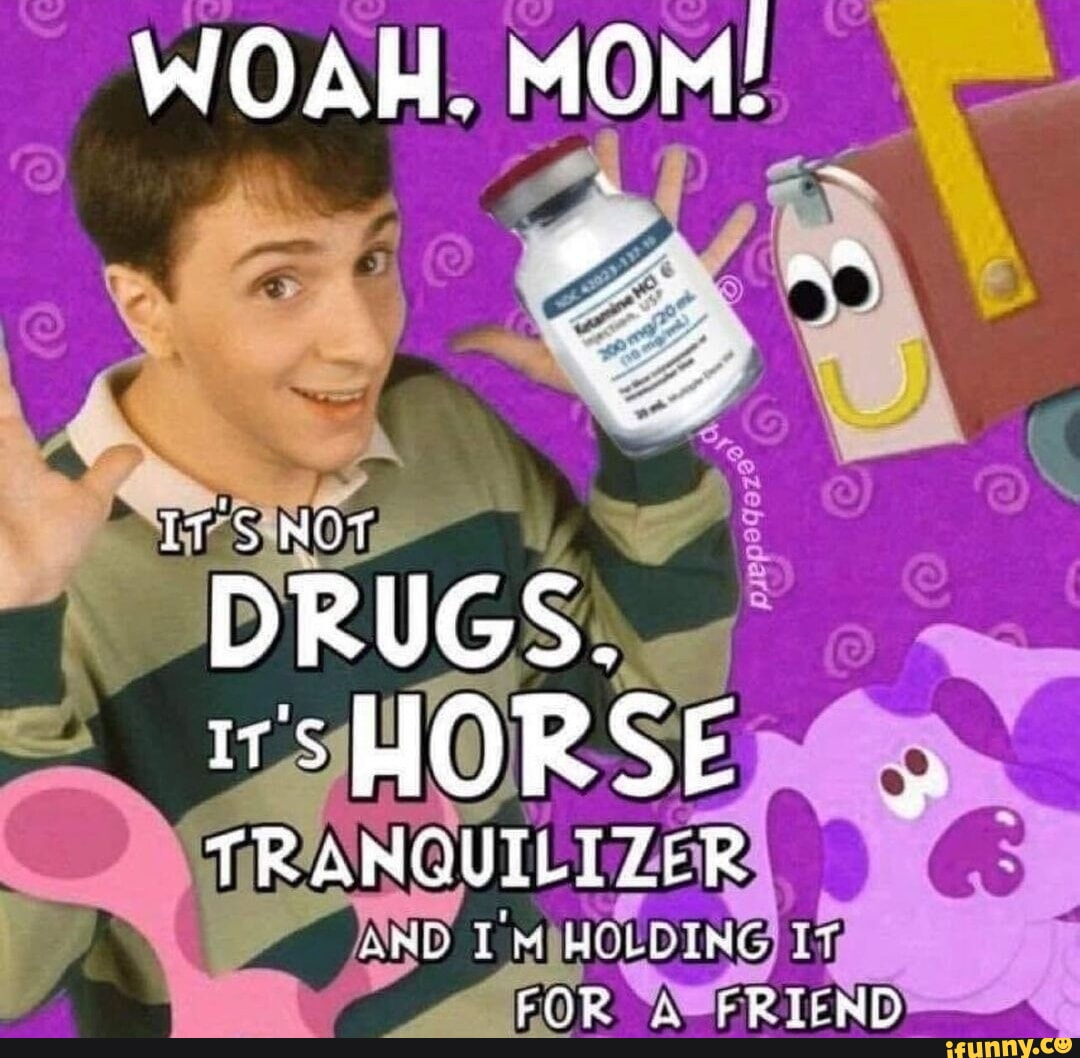 WOAH. MOm! SNOT DRUGS. HORSE TRANQUILIZER AND MOLDING FOR TEND - iFunny