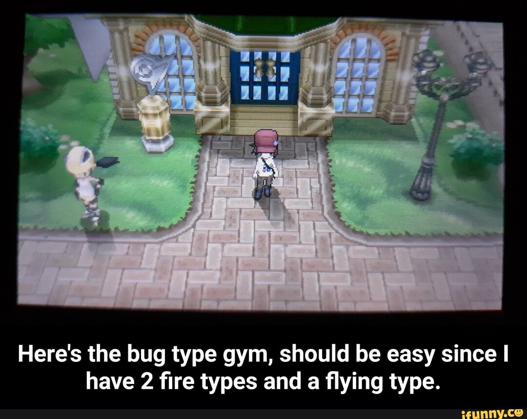 Here's the bug type gym, should be easy since have 2 fire types and a ...