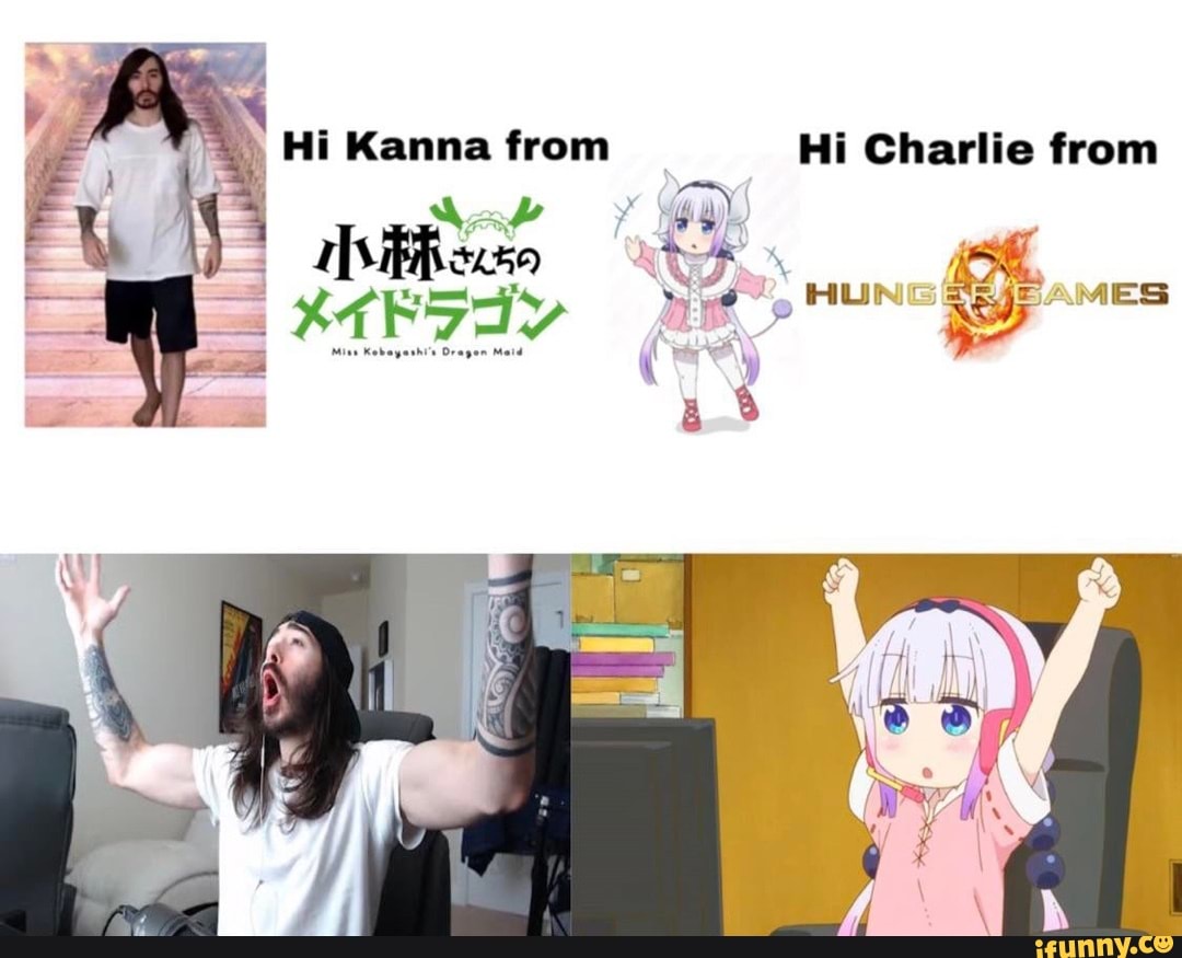 Hi Kanna from Hi Charlie from HUNG Miss Kebayashs Orapen Maid - iFunny