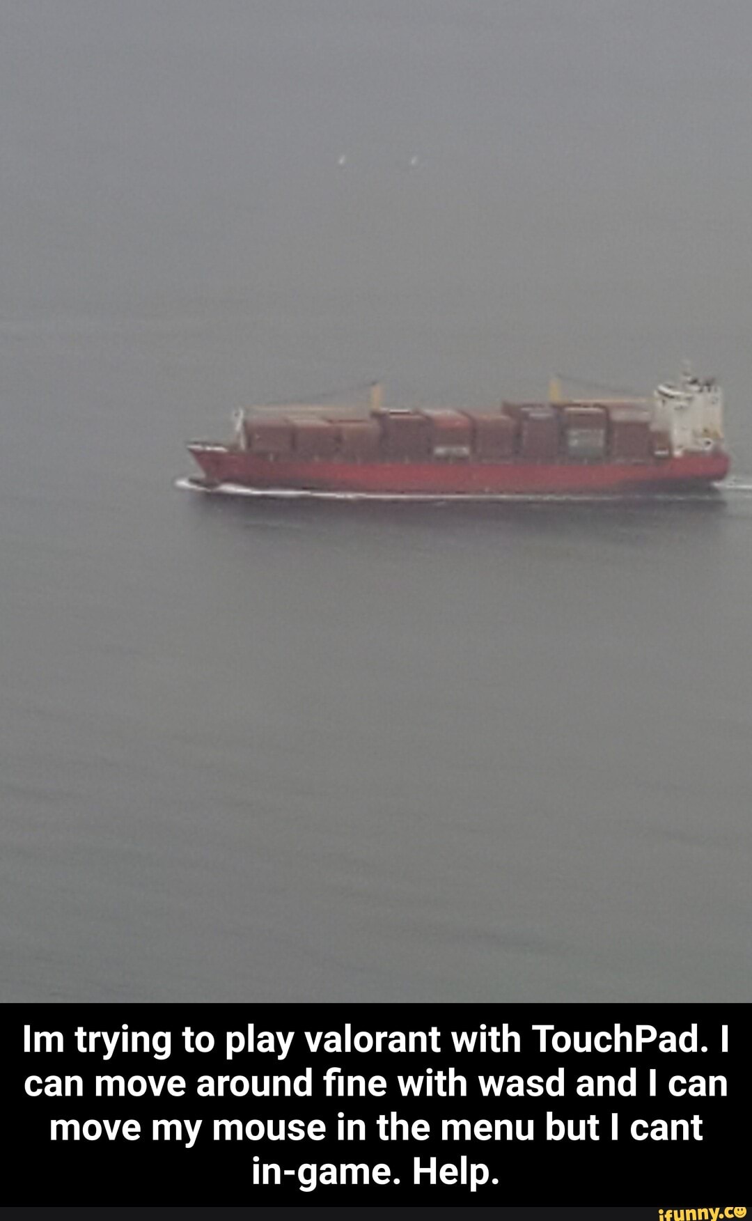 Im trying to play valorant with TouchPad. can move around fine with ...