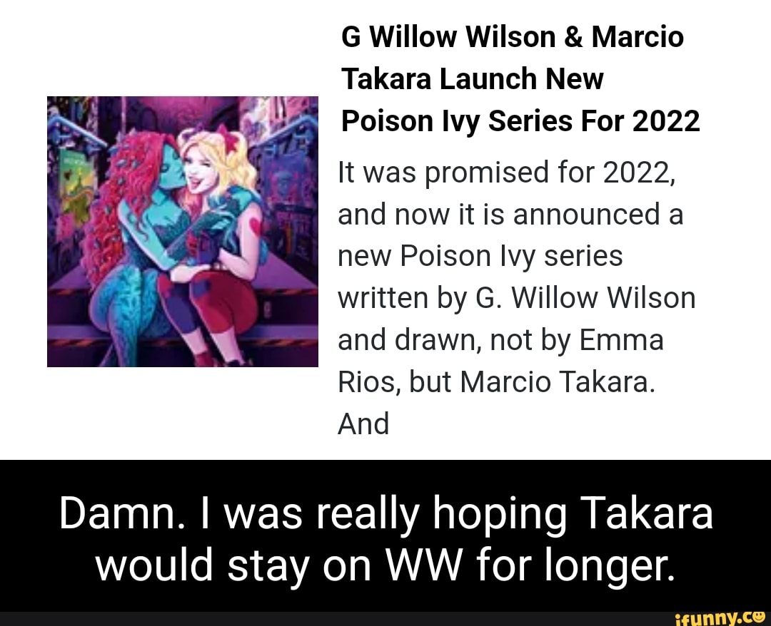 G Willow Wilson & Marcio Takara Launch New Poison Ivy Series For 2022 ...