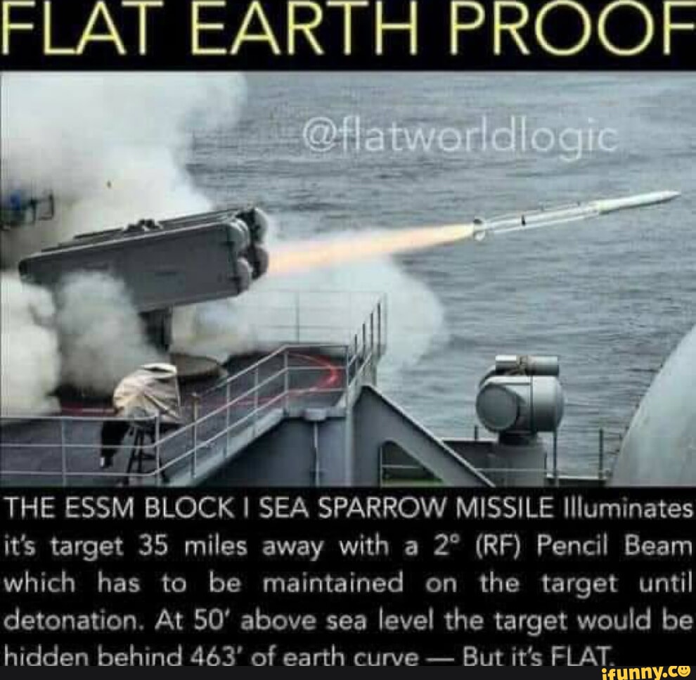 FLAT PROOF THE ESSM BLOCK I SEA SPARROW MISSILE Illuminates it's target ...