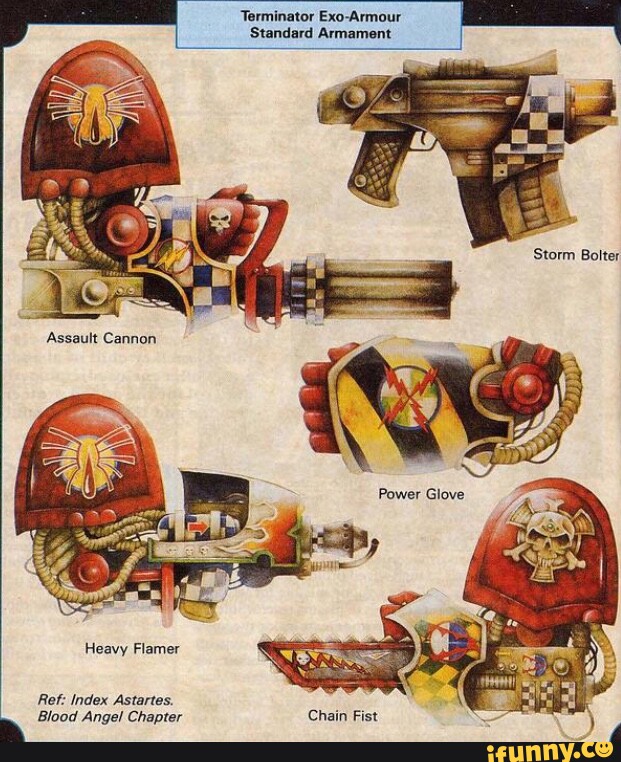 Terminator Exo-Armour rd Armament Storm Bolter Assault Cannon, Heavy ...