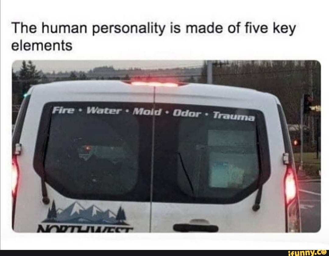 The human personality is made of five key elements Fire Water Moid Odor ...