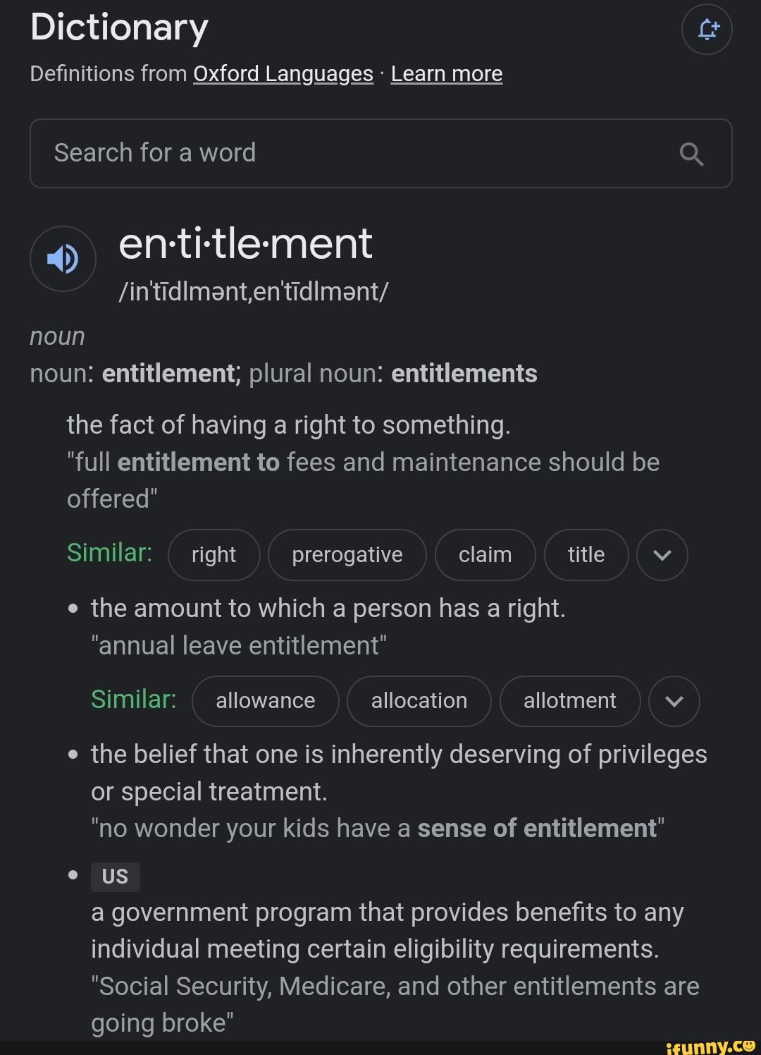 Entitlements memes. Best Collection of funny Entitlements pictures on ...