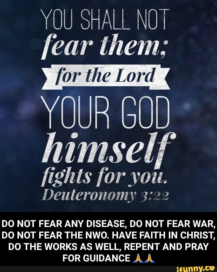 YOU SHALL NOT fear them: for Lord YOUR GOD himself fights for you ...