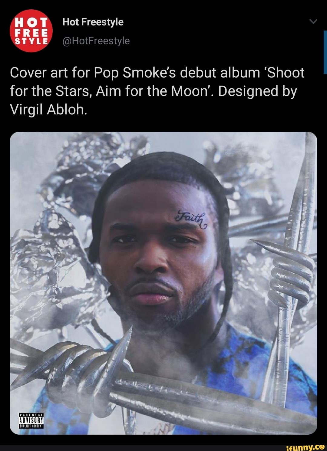 Cover art for Pop Smoke's debut album 'Shoot for the Stars, Aim for the ...