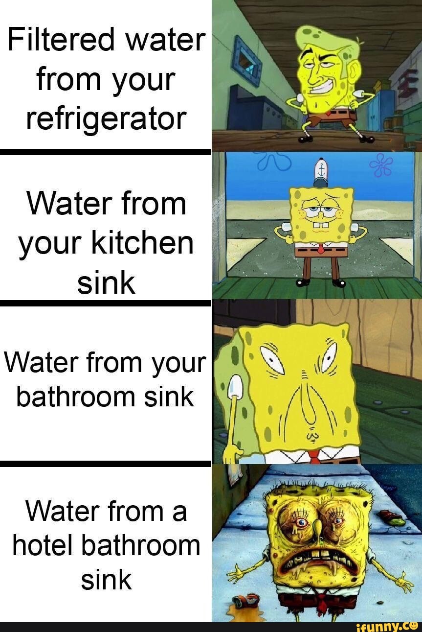 Filtered water from your refrigerator II Water from I your kitchen sink ...