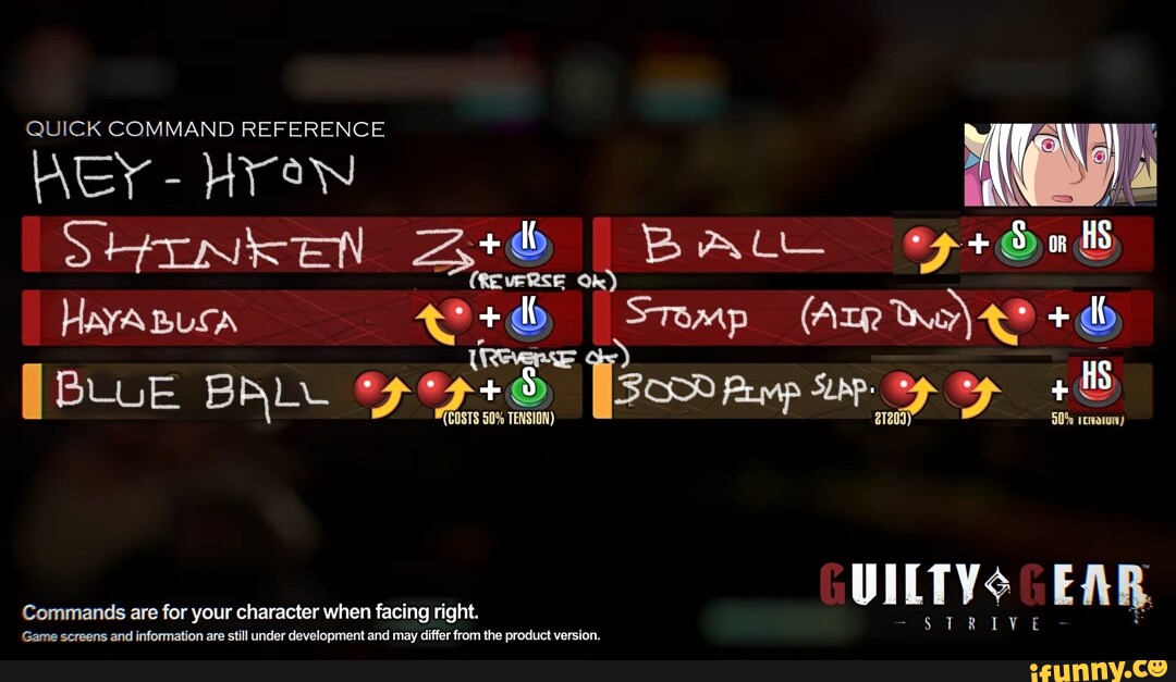 QUICK COMMAND REFERENCE WEY - Hrew SHIN EN I BALK HS (REVERSE Ok) HaYA ...