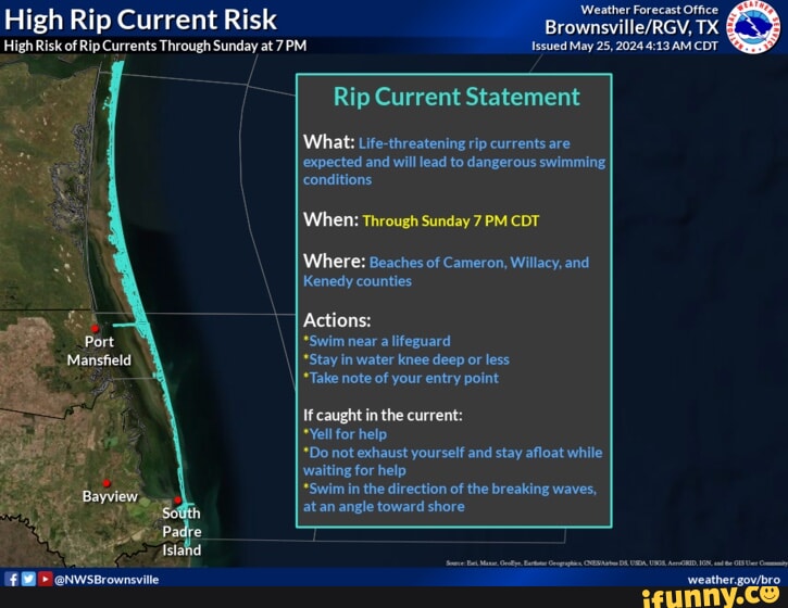 High Rip Current Risk Risk of Rip \Currents Through Sunday at 7 PM ...