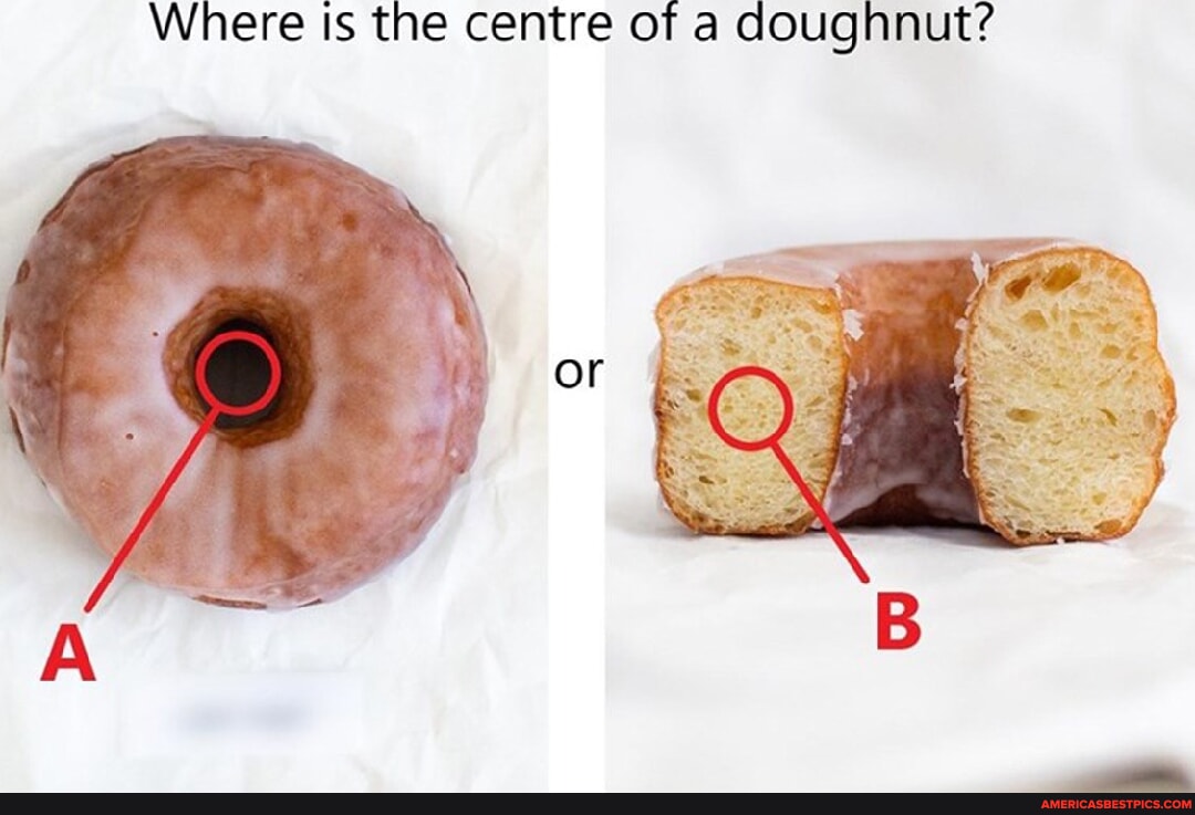 Where Is the centre of a doughnut? - America’s best pics and videos