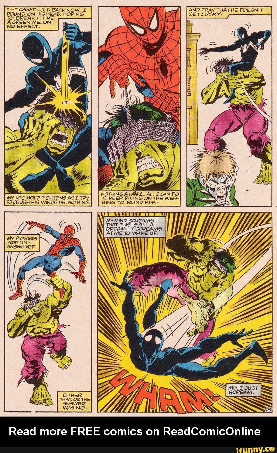 Spider-Man is able to fight off the Incredible Hulk with everything he ...