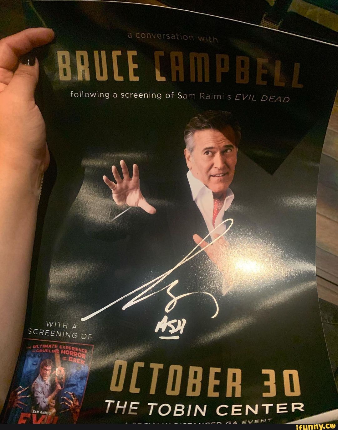 BRUEE \ following a screening of Sam Ran EVIL DEAD WITH ULTIMATE ...