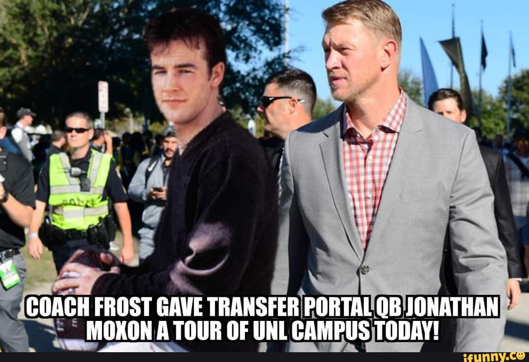 COACH FROST GAVE TRANSFER PORTAL OB JONATHAN MOXON A TOUR OF UNL CAMPUS ...