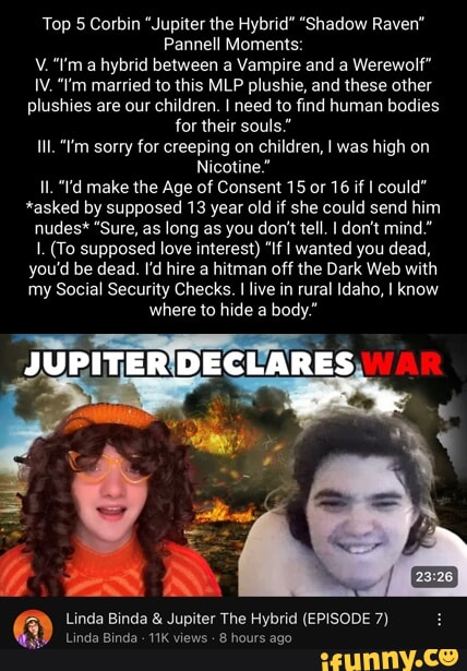 Top 5 Corbin "Jupiter the Hybrid" "Shadow Raven" Pannell Moments: V. "I ...