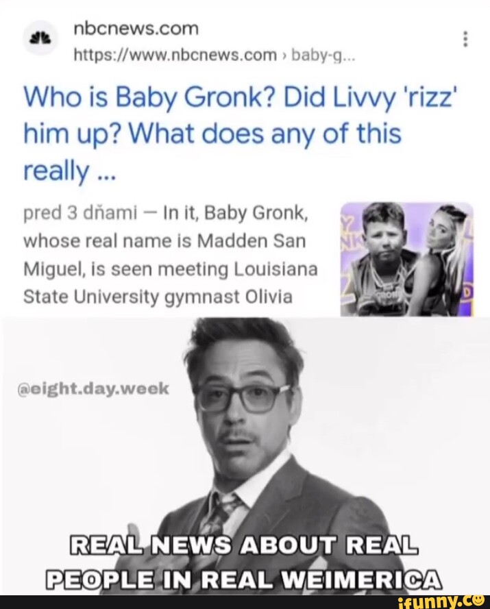 > baby-q Who is Baby Gronk? Did Liwvy 'rizz' him up? What does any of ...