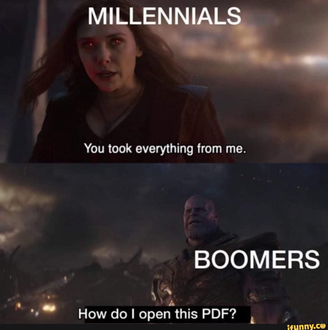 You took everything from me. BOOMERS N“ '. How do I open this PDF ...