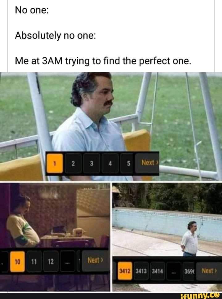 No one: Absolutely no one: Me at SAM trying to find the perfect one ...