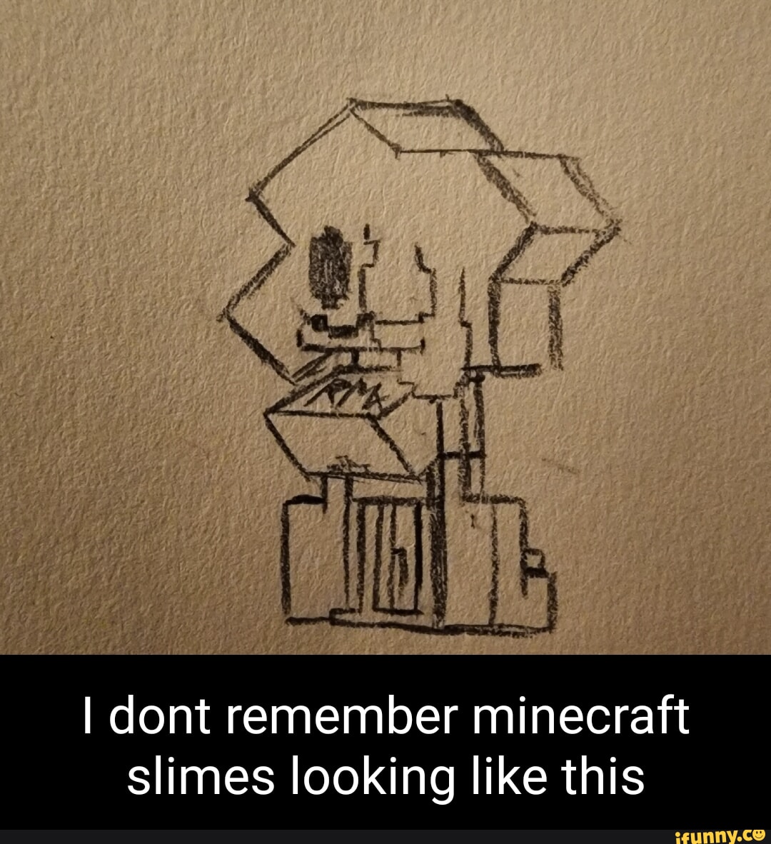 I dont remember minecraft slimes looking like this - iFunny