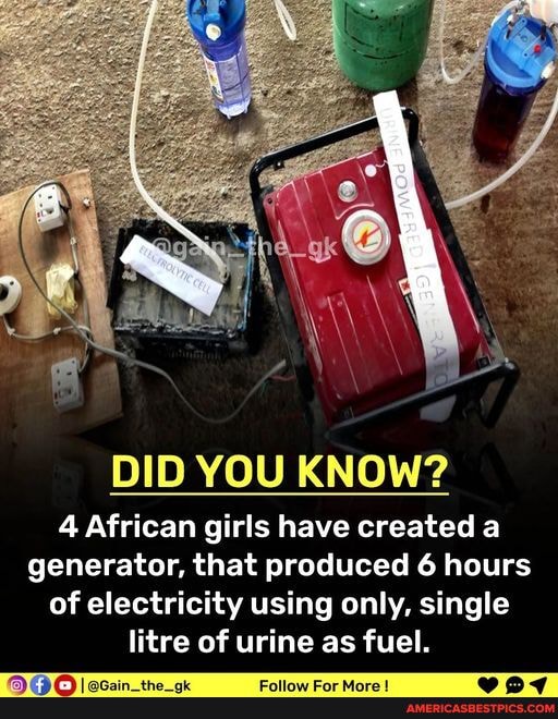 Did you know - DID YOU KNOW? 4 African girls have created a generator ...