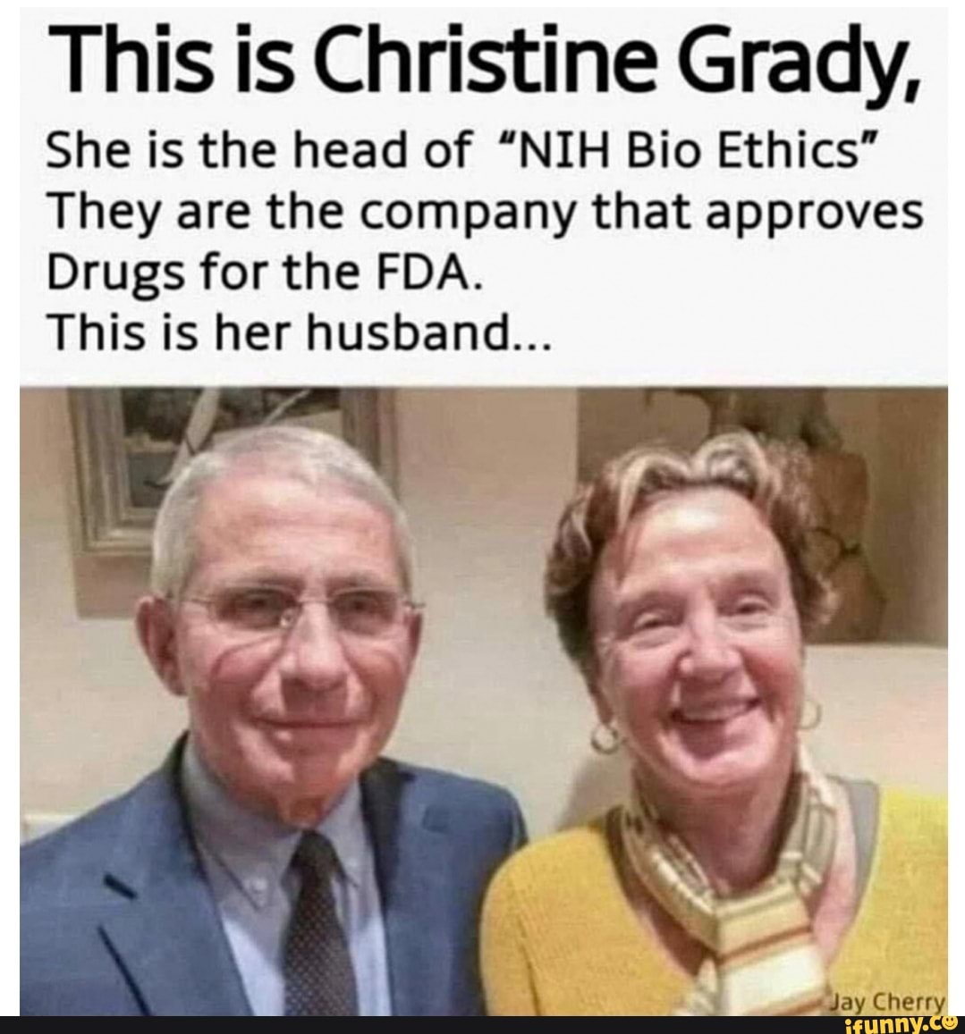 This is Christine Grady, She is the head of "NIH Bio Ethics" They are ...