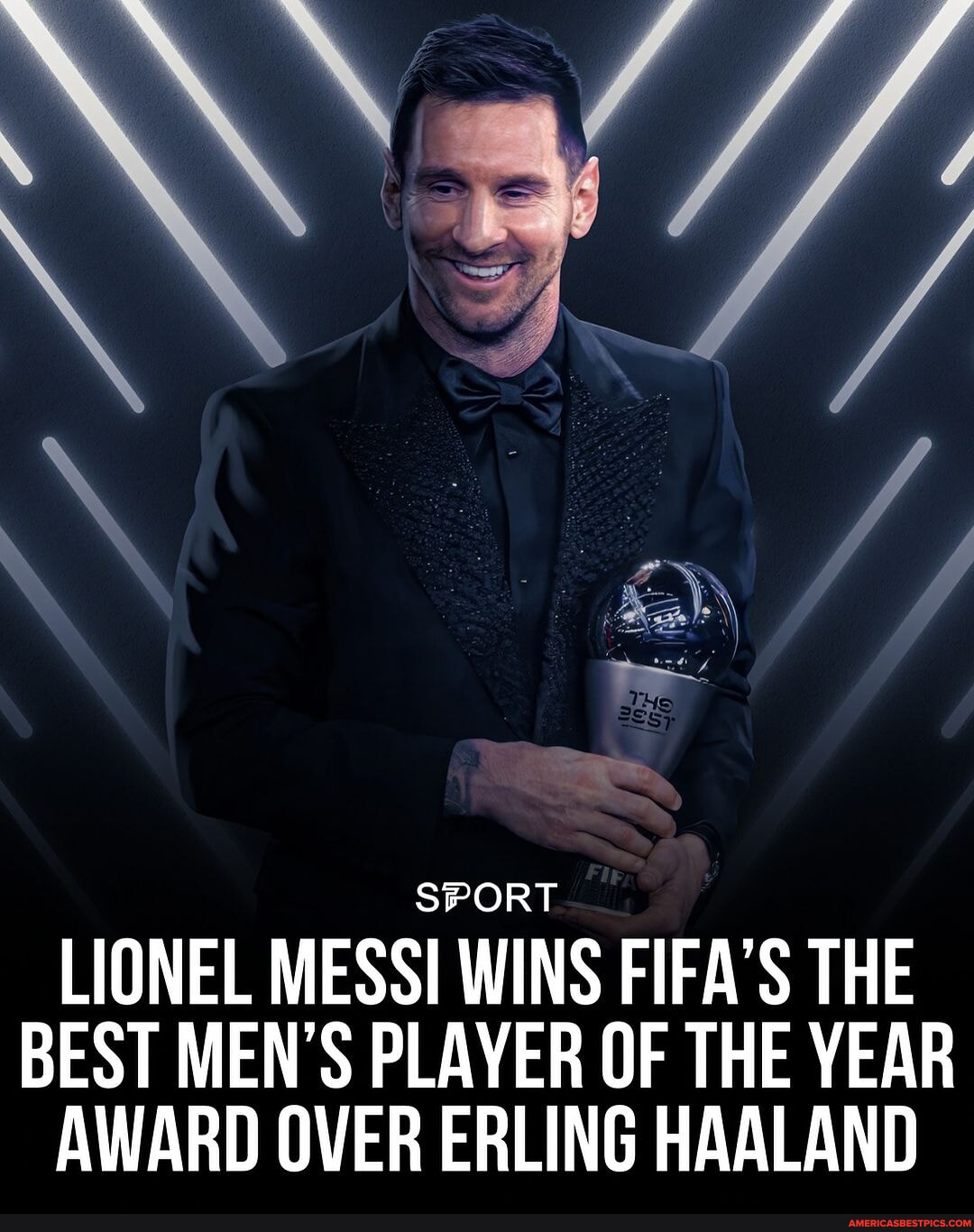 Lionel Messi has been named as The Best FIFA Mens Player of the Year beating the likes of Erling ...