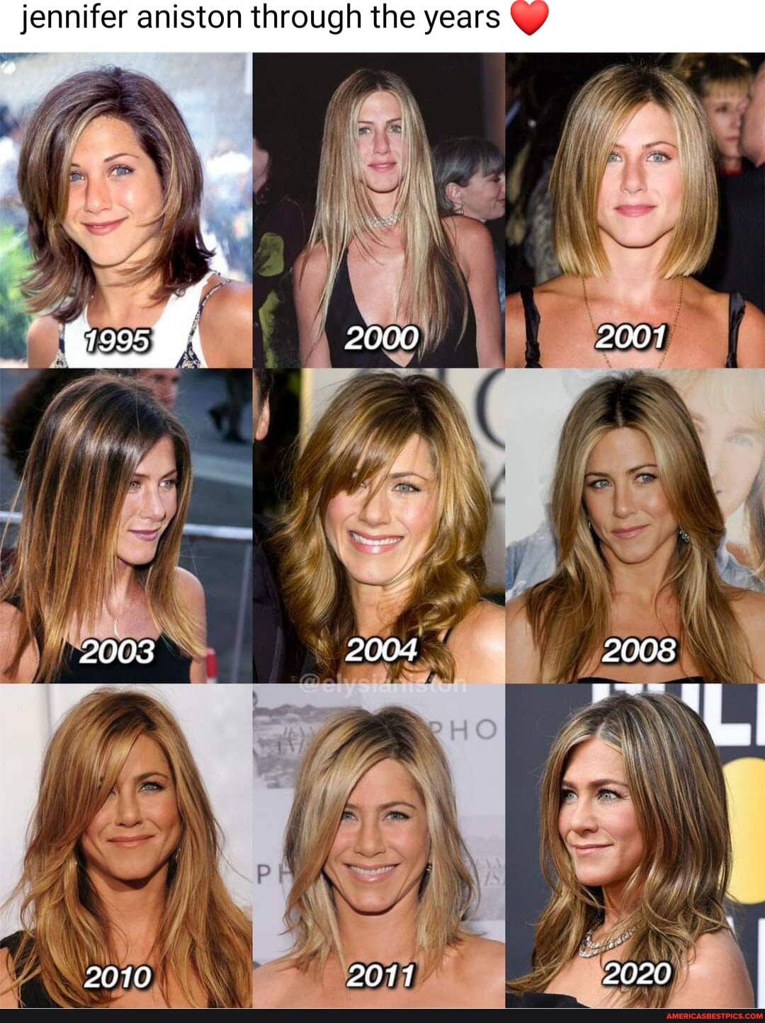 Jennifer aniston through the years - America’s best pics and videos