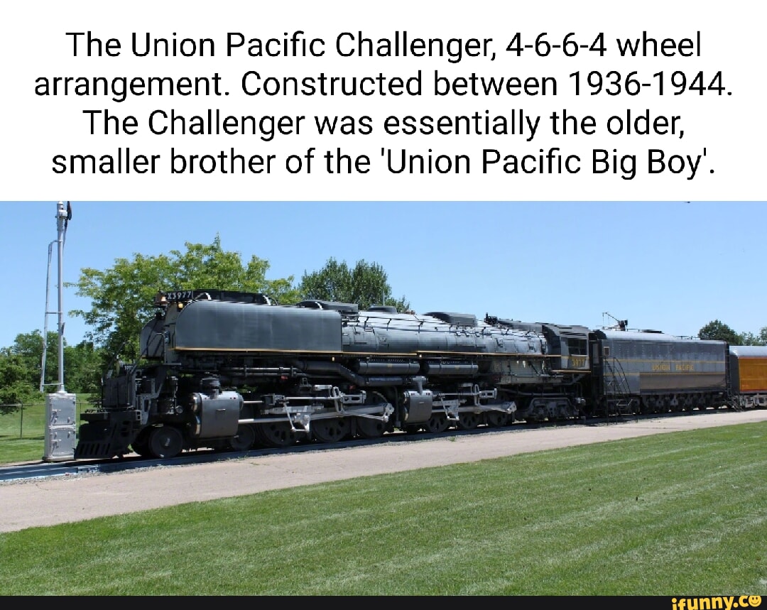 The Union Pacific Challenger, 4-6-6-4 wheel arrangement. Constructed ...
