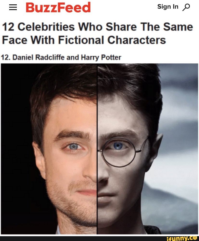 = BuzzFeed 12 Celebrities Who Share The Same Face With Fictional ...