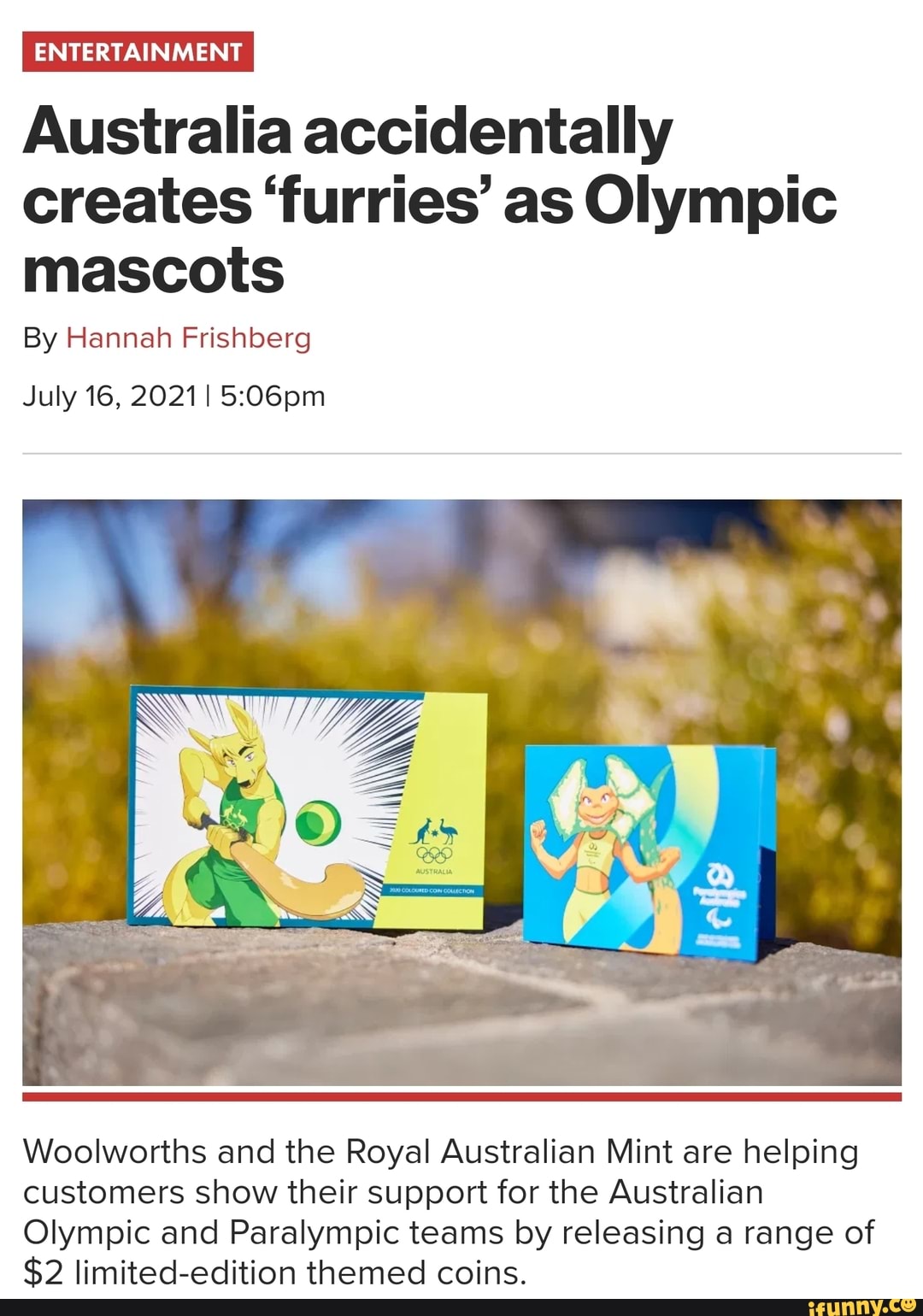 ENTERTAINMENT Australia accidentally creates 'furries' as Olympic ...