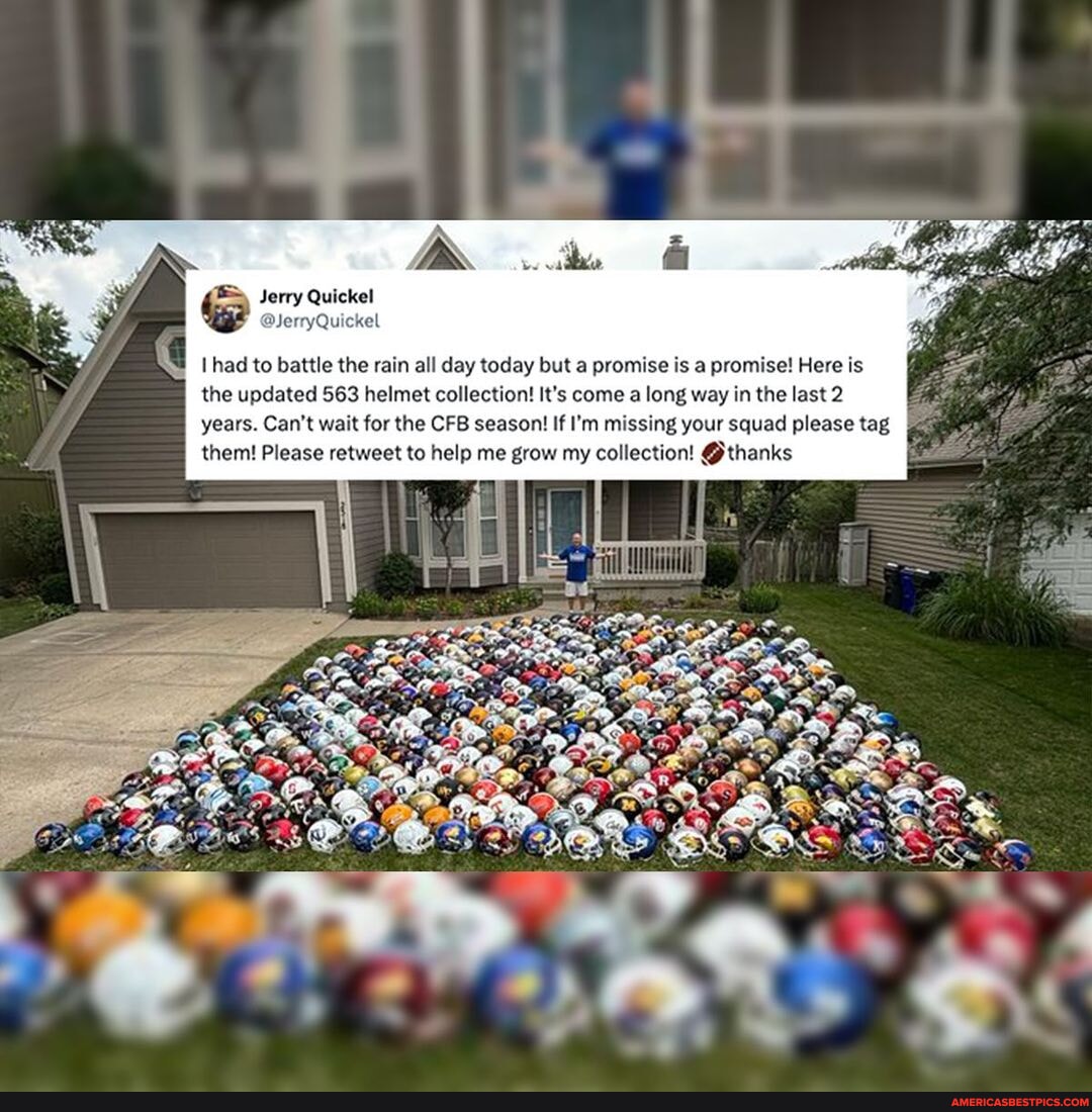 Easily the best helmet collection of all time 🔥🫡 (via JerryQuickel/X ...