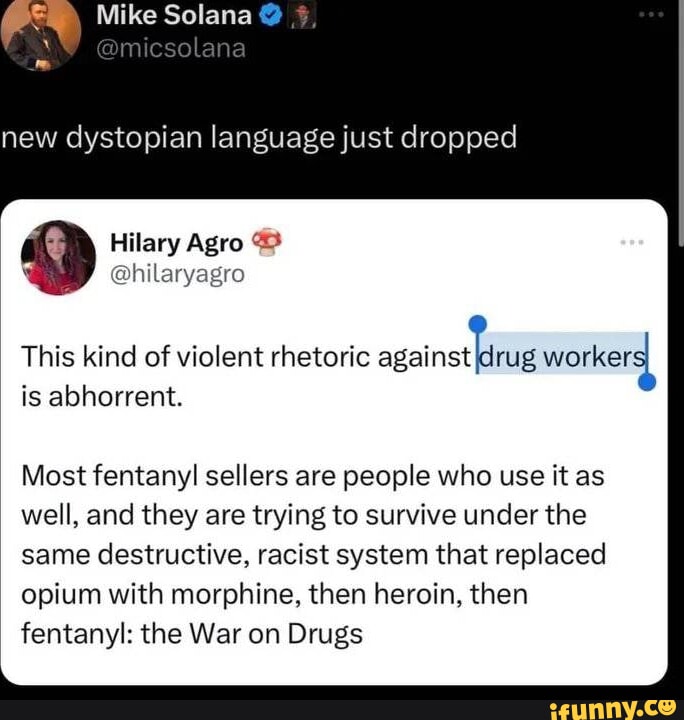 Mike Solana @ new dystopian language just dropped Hilary Agro ...
