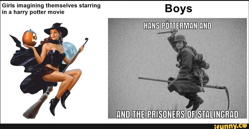 Girls imagining themselves starring in harry potter movie Bows HANS ...