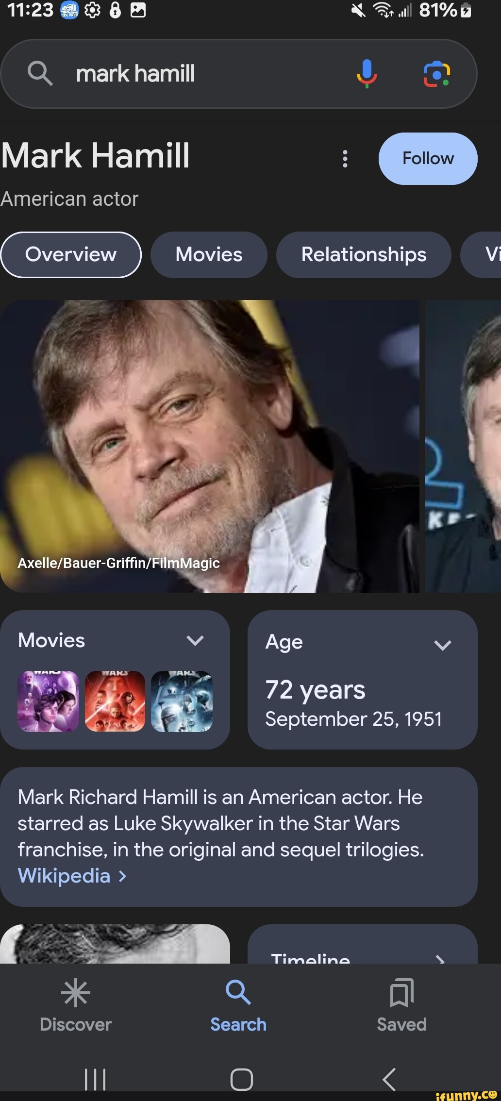 Q. mark hamill Mark Hamill American actor ( Overview ) Movies Movies ...