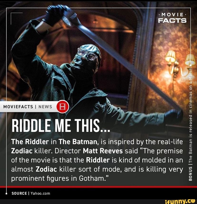 NEWS RIDDLE ME THIS... The Riddler in The Batman, is inspired by the ...
