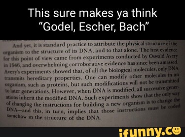 This sure makes ya think "Godel, Escher, Bach" sndard practice to ...