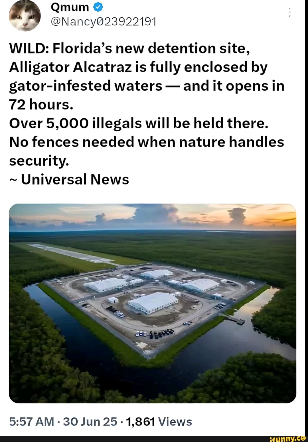 Qmum WILD: Florida's new detention site, Alligator Alcatraz is fully ...
