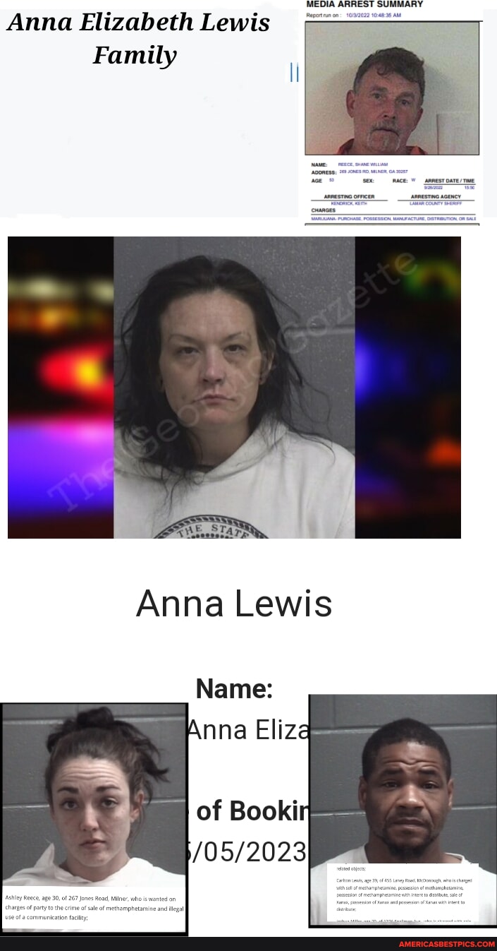 MEDIA ARREST SUMMARY Anna Elizabeth Lewis Family I Anna Lewis Name ...