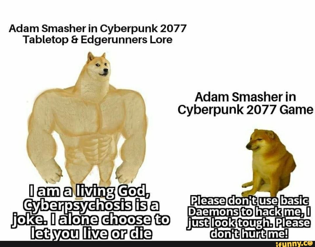 Adam Smasher in Cyberpunk 2077 Tabletop & Edgerunners Lore Adam Smasher ...