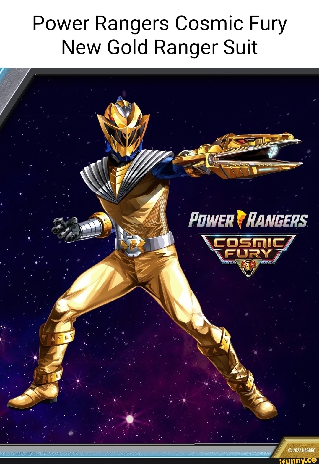 Power Rangers Cosmic Fury New Gold Ranger Suit Wi Power RANGERS ...